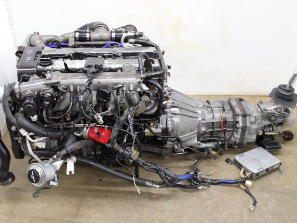 JDM 93-96 Toyota 1JZ-GTE NON VVTI Twin Turbo Engine 5 Speed R154 M/T ...
