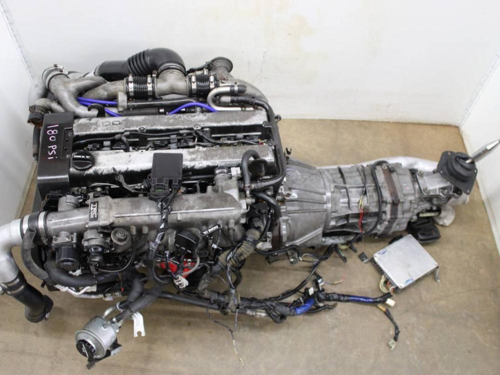 JDM 93-96 Toyota 1JZ-GTE NON VVTI Twin Turbo Engine 5 Speed R154 M/T ...