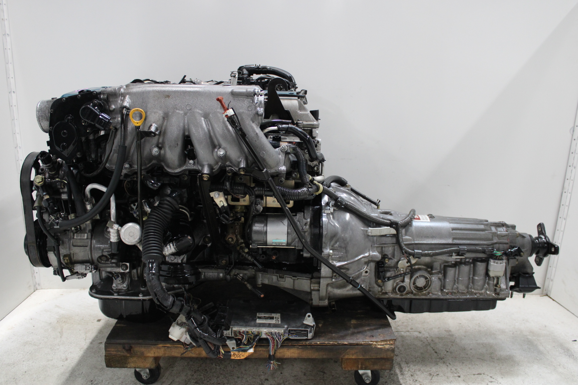 JDM 98-05 TOYOTA 2JZ-GTE VVT-I 3.0L I6 ENGINE WITH A/T + ECU WIRING ...