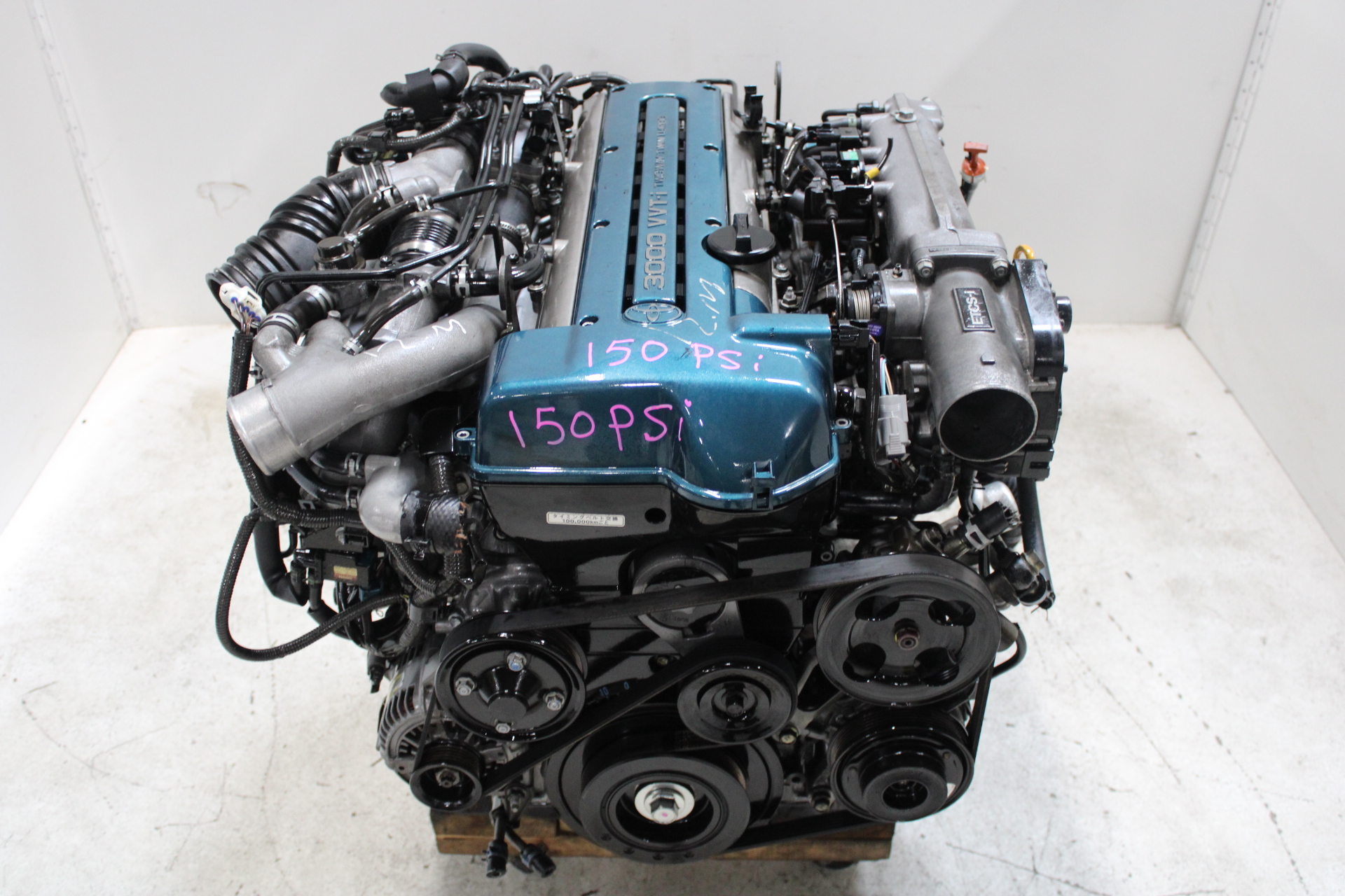 JDM 98-05 TOYOTA 2JZ-GTE VVT-I 3.0L I6 ENGINE WITH A/T + ECU WIRING ...