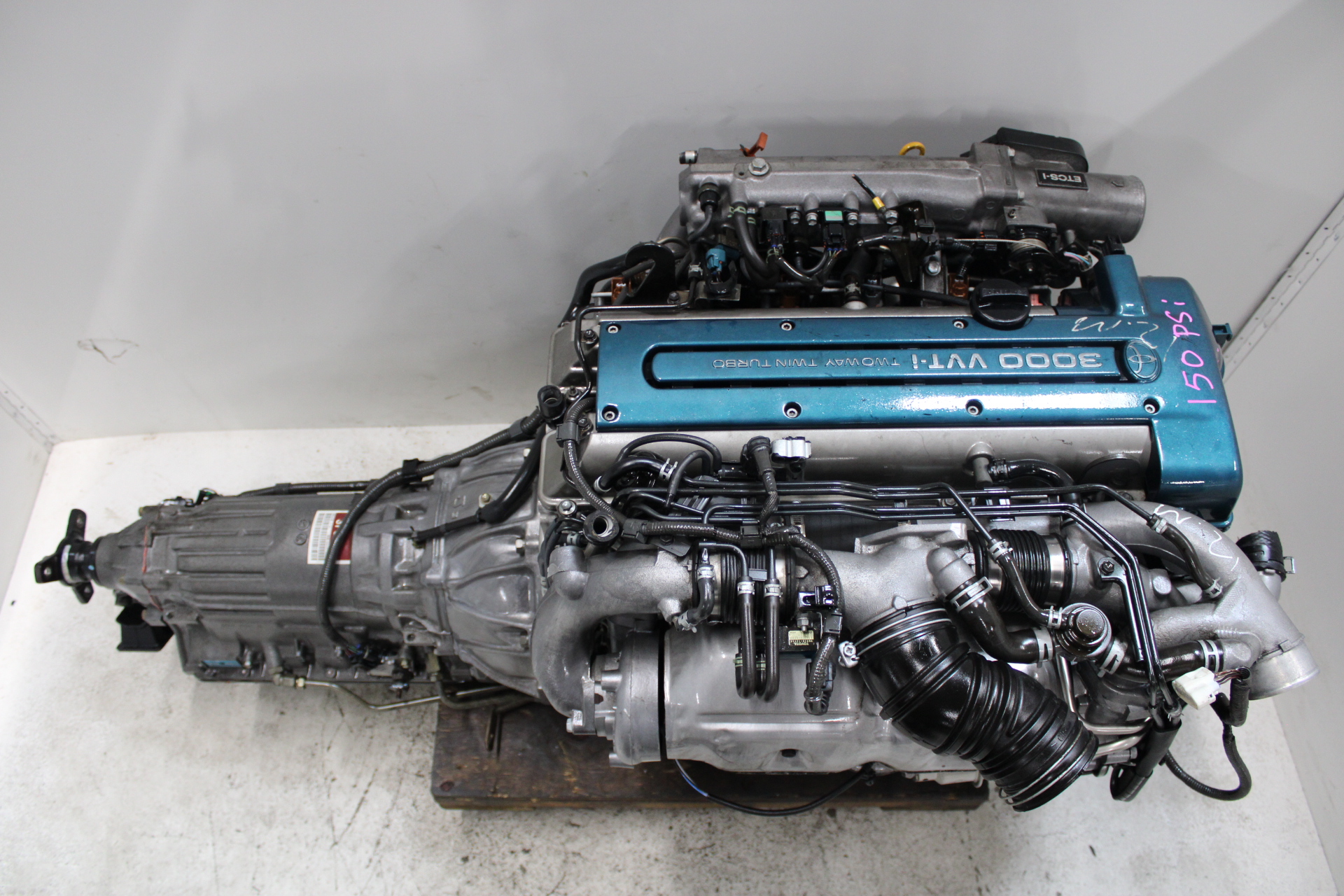 JDM 98-05 TOYOTA 2JZ-GTE VVT-I 3.0L I6 ENGINE WITH A/T + ECU WIRING ...