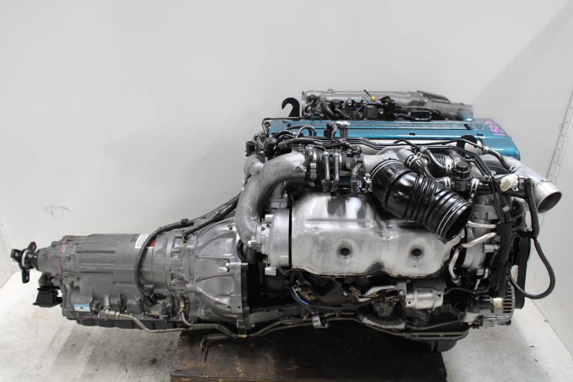 JDM 98-05 TOYOTA 2JZ-GTE VVT-I 3.0L I6 ENGINE WITH A/T + ECU WIRING ...