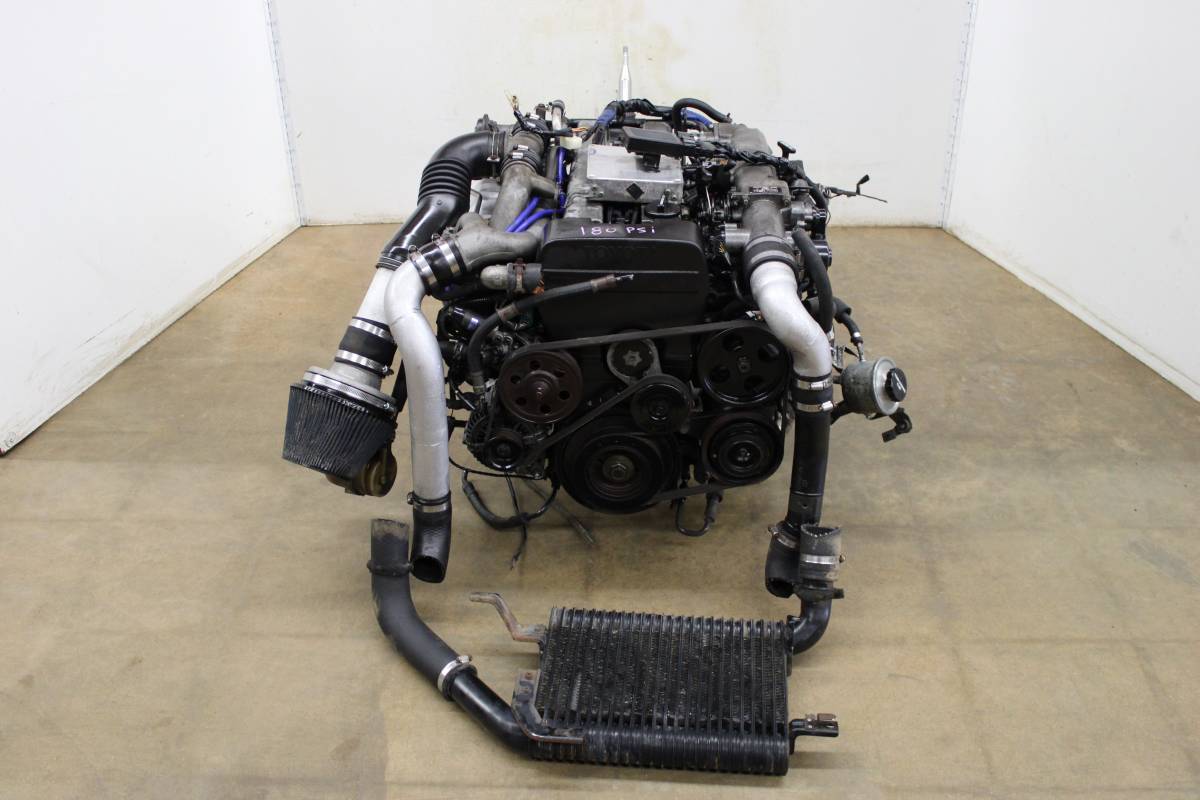 JDM 93-96 Toyota 1JZ-GTE NON VVTI Twin Turbo Engine 5 Speed R154 M/T ...