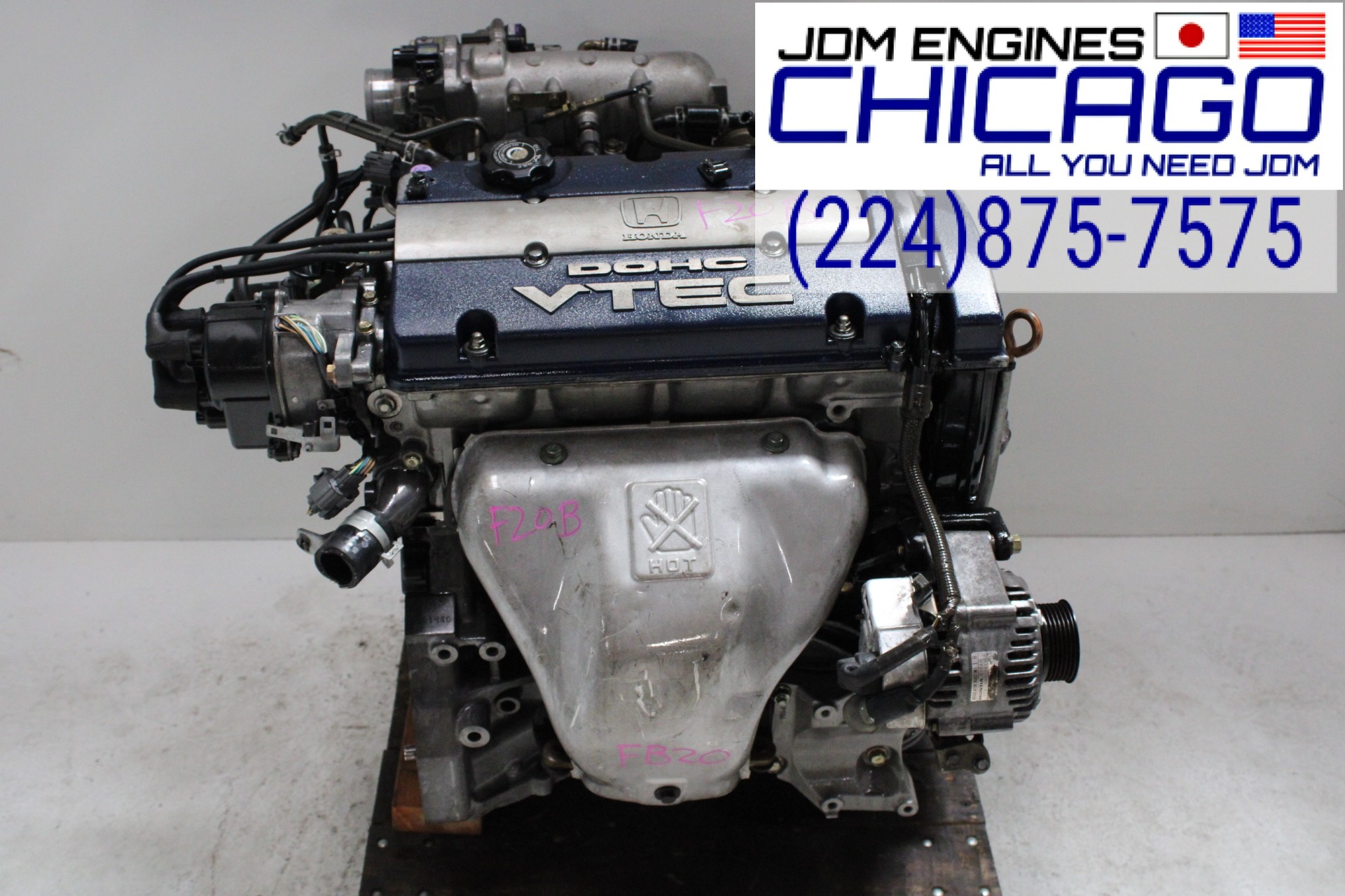 JDM HONDA F20B 2.0L DOHC VTEC Engine | JDM Engines Chicago