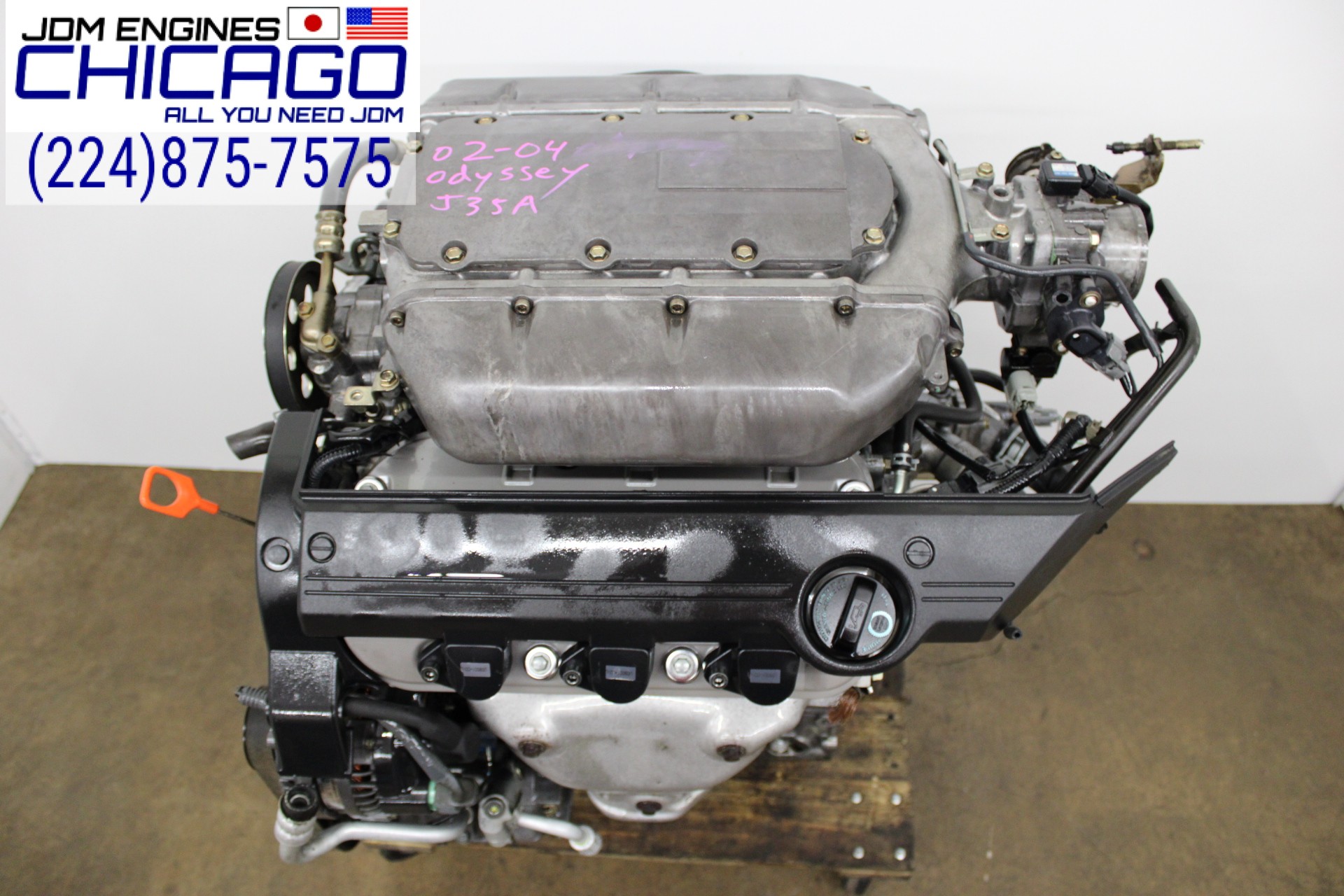 JDM 2002, 2003, 2004 HONDA ODYSSEY J35A 3.5L SOHC V6 V-TEC ENGINE | JDM ...