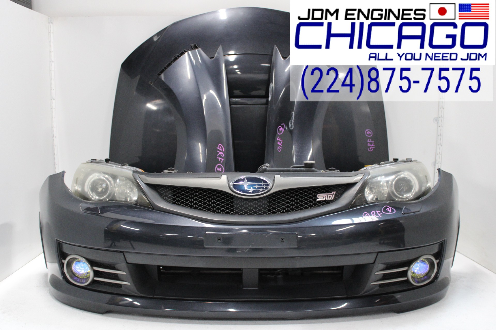 JDM 2008-2014 SUBARU IMPREZA WRX STI FRONT END NOSE CUT CONVERSION ...