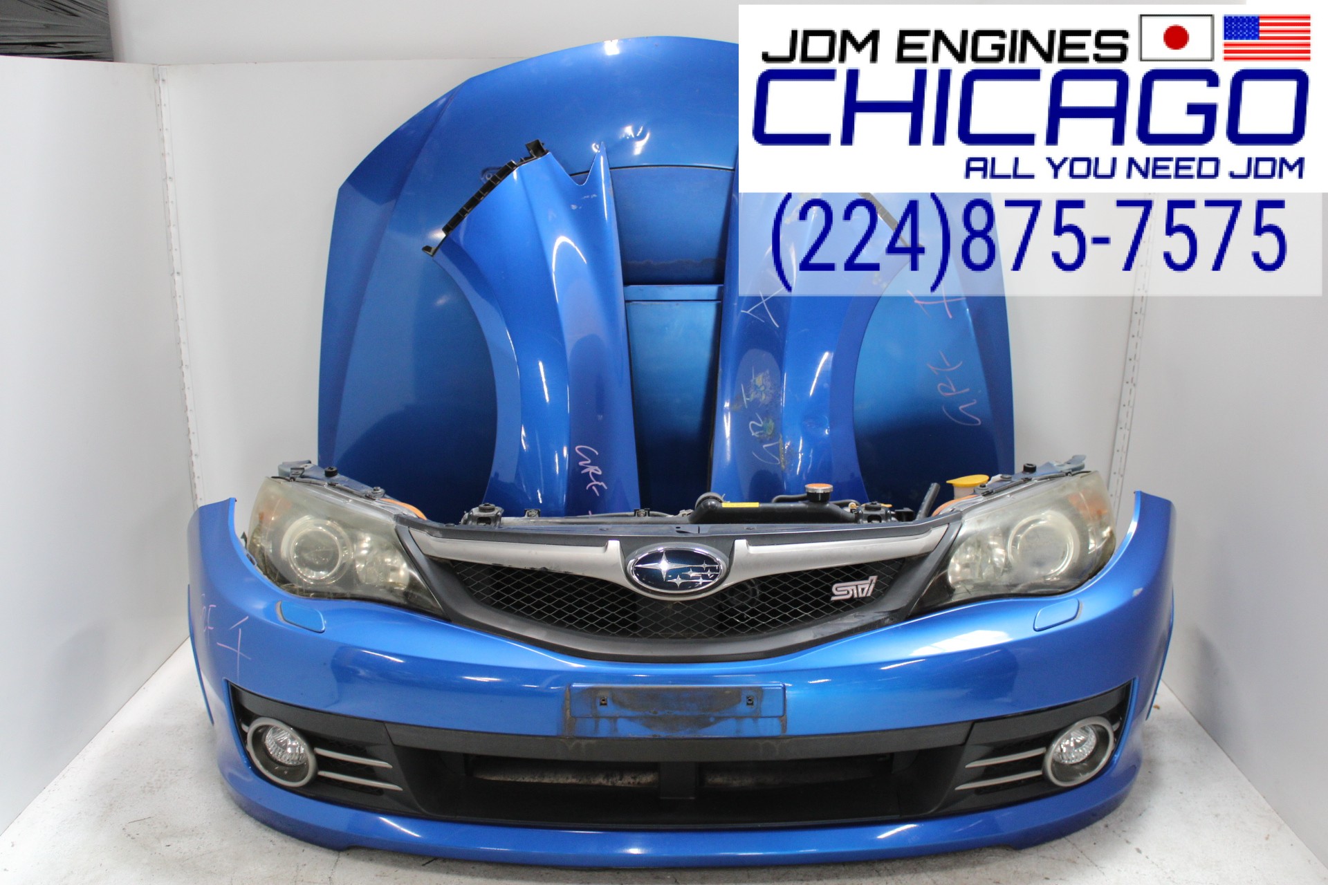 JDM 2008-2014 SUBARU IMPREZA WRX STI FRONT END NOSE CUT CONVERSION ...